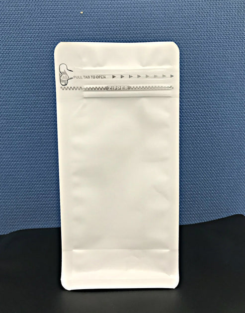 120g, Box Bottom Pouches, Matt Black, Matt White