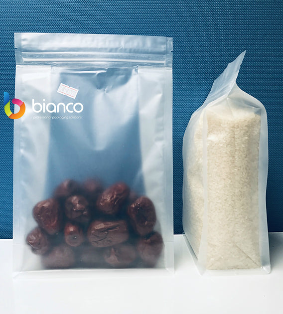 Box Bottom Pouches, Frosted